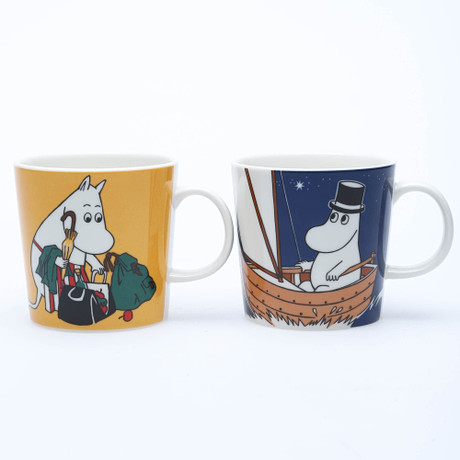 TWO MOOMIN MUGS, PORCELAIN MOOMIN CHARACTERS/, ARABIA. Ceramics ...