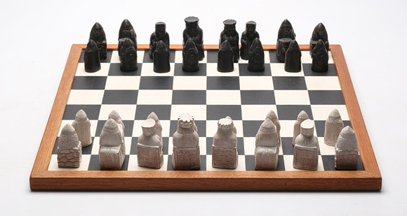 CHESS, "The Viking Chess Set" Made in Sweden by sculptor István Varga ...