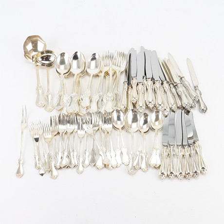 BESTICK. "Olga" nysilver, GAB, 82 delar. Silver & Metall - Nysilver ...