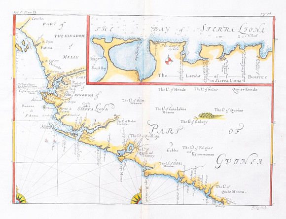A copper stick, Coast of Guinea and Bay of Sierra Liona, 18th century ...