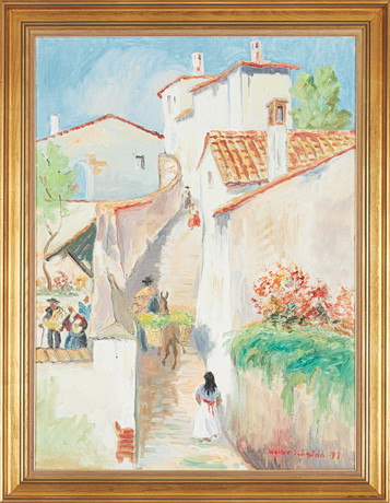WALTER KÅSTAD (1912-1980). “Sorolla- Calle del Albaicin, Spain”, oil on ...