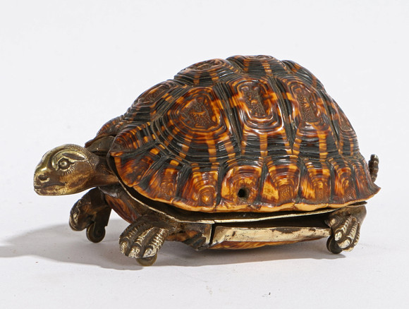 A 'STAR' TORTOISE SNUFF BOX, 19TH CENTURY. Silver & Metals - Other ...