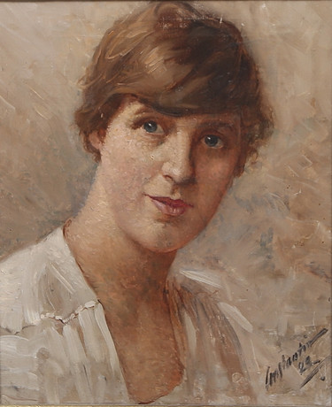 IVAN CONSTANTIN. Porträtt. Olja på duk, signera Constantiv och daterad 22. Konst - Måleri ...