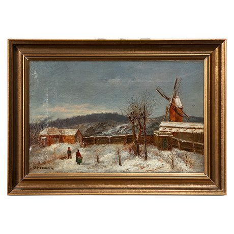 OLOF HERMELIN. Olja på duk, signerad O Hermelin. Konst - Måleri - Auctionet