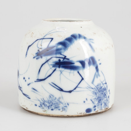 Blue white water vessel, Shui Yu, Jiangxi. Asiatica - Auctionet