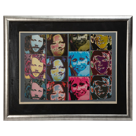 TURE SJÖLANDER. Färgserigrafi, "ABBA", signerad, daterad -77 och ...