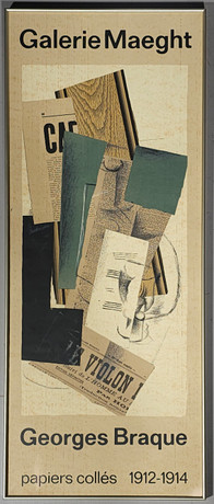 GEORGE BRAQUE. After. “PAPIERS COLLÉS” POSTER ON PAPER, 1912 - 1914 ...