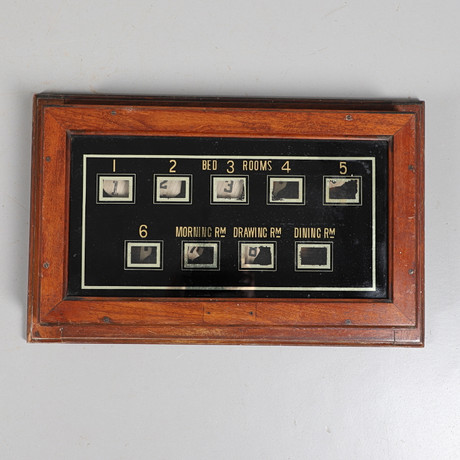 AN EARLY 20TH CENTURY SERVANTS BELL BOARD. Vintage & Designer Fashion ...