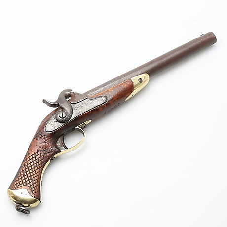 BLOCK PISTOL for the cavalry, model 1852. Weapons & Militaria - Guns ...
