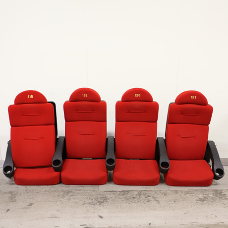 BIOGRAFSTOLAR, en sektion/4 st stolar, Ezcaray. Möbler - Fåtöljer ...