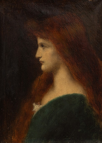 JEAN-JACQUES HENNER (1829-1905). Portrait of a Lady. Art - Paintings ...