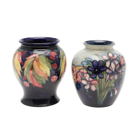 TWO EARLY MOORCROFT VASES. Ceramics & Porcelain - European - Auctionet