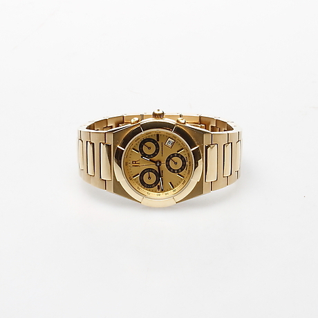 MEN'S BRACELET, Jaques Richal, Chronograph, 18k gold plating. Clocks ...