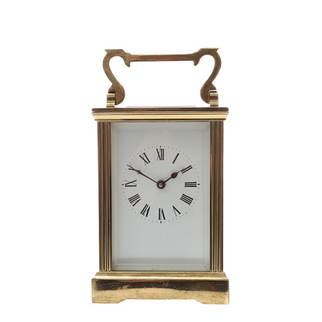 A MODERN BRASS CARRIAGE TIMEPIECE. Clocks & Watches - Mantel clocks ...