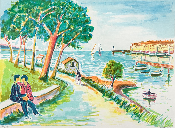 JEAN-CLAUDE PICOT. COLOR LITHOGRAPHY, signed, numbered, 1900s. Art ...