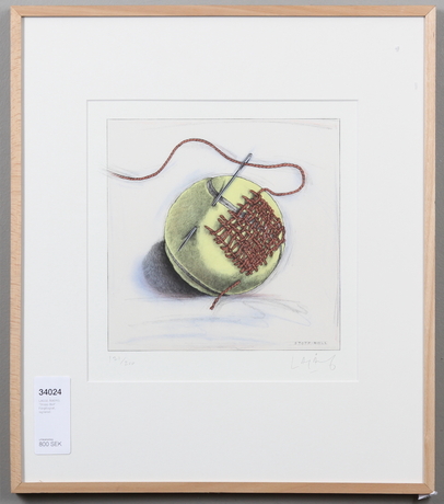 LASSE ÅBERG. "Stopp-Boll". Färglitografi, signerad. Konst - Grafik ...