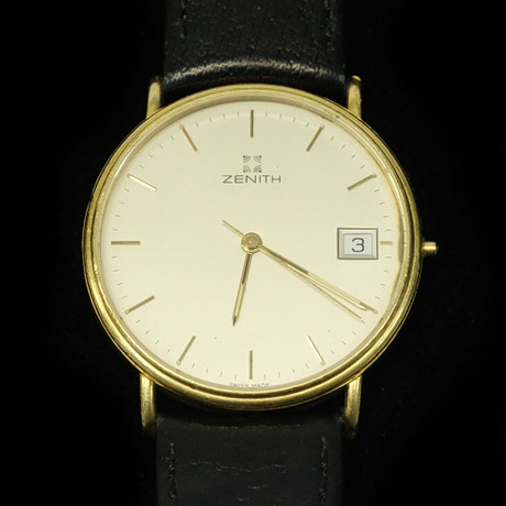 ZENITH. WRISTWATCH, 18K GOLD, QUARTZ, 1990S. Clocks & Watches ...