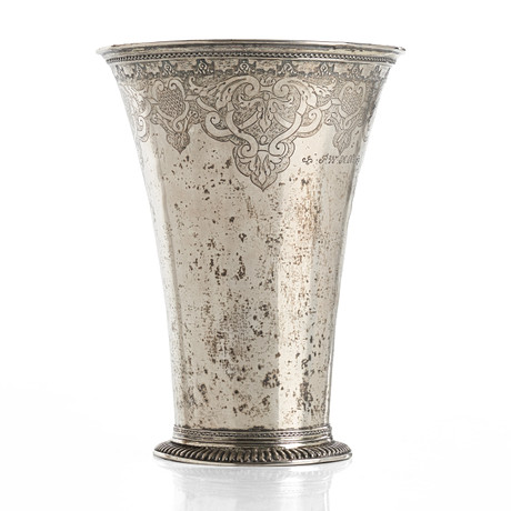 BÄGARE, silver, 1753, Henrik Jacob Losch (verksam i Stockholm 1727–1759 ...