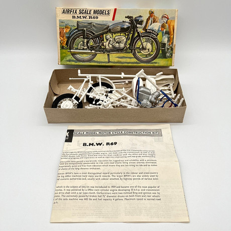 VINTAGE AIRFIX KIT 4636 MODEL MOTORCYCLE BMW R69 ENGLAND 1969. Toys ...