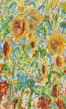 ERIK HAAMER. “Päevalilled” - Sunflowers. Art - Paintings - Auctionet