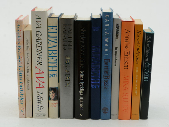 Books about female actresses, Sickan Carlsson,, Ava Gardner. et al., 12 ...