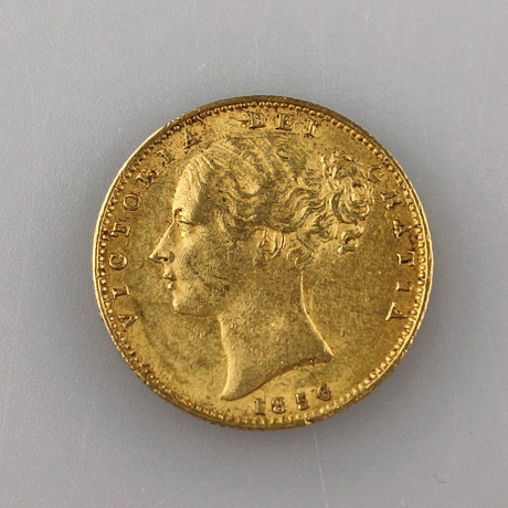 - Sovereign “Young Head” GOLD COIN 1856 - Great Britain, Victoria dei ...
