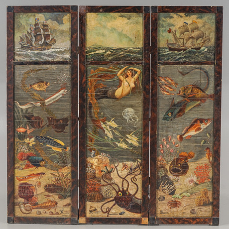 KARL WENNBERG. VIKSKÄRM tidigt 1900-tal. Möbler - Övrigt - Auctionet