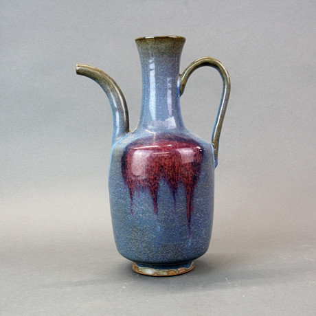 KINESISK ZHUN GLASERAD ÖL. Keramik & Porslin - Orientaliskt - Auctionet