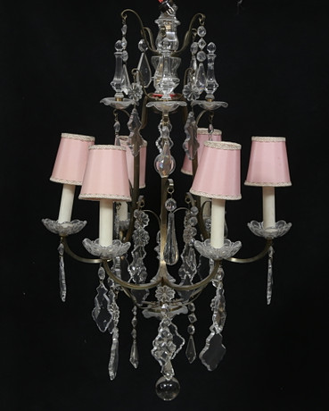 A rococo ceiling chandelier, 20th century, height approx. 100 cm ...