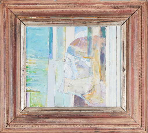 CARL KÖHLER. "Sinikka II", olja, blandteknik, signerad. Konst - Måleri - Auctionet