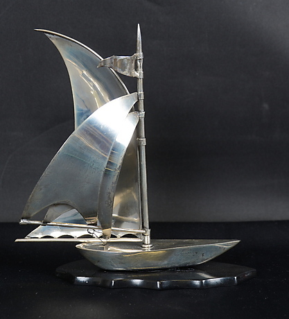 MODEL BOAT, silver. Silver & Metals - Silver - Auctionet