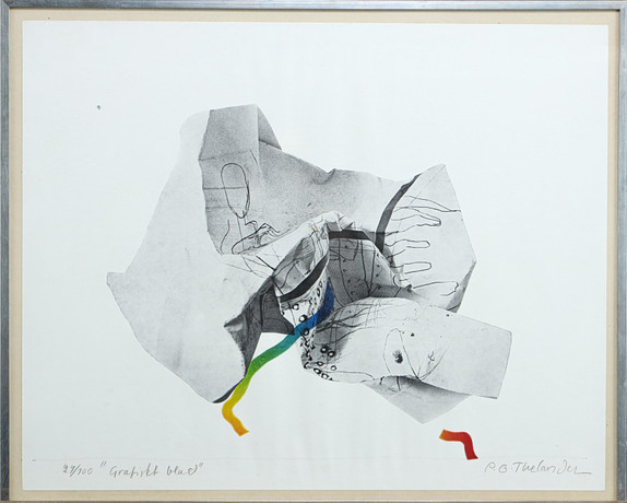 PER GUNNAR THELANDER. “Graphic sheet”, lithography. Art - Engravings ...