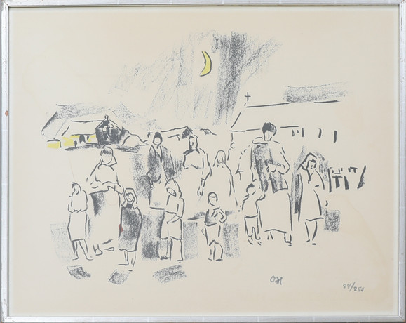 OLUF HØST. litografi, signerad, numrerad 84/250. Konst - Grafik - Auctionet