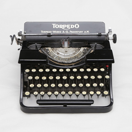 A metal typewriter, Torpedo, Frankfurt, early 20th century ...