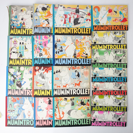 TOVE JANSSON. Moomintroll. first edition comic books. 13 volumes. Part ...