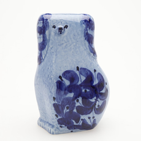 LISA LARSSON. FIGURINE, IN THE FORM OF A DOG, GLAZED STONEWARE ...