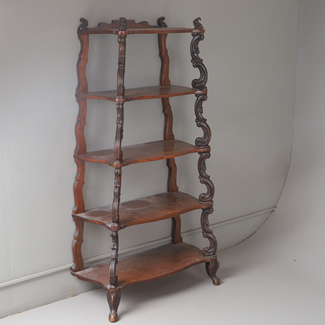 HYLLA, mahogny, rokokostil. Möbler - Skåp & Hyllor - Auctionet