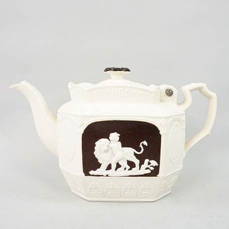 A TEAPOT, Castleford Pottery (1790 -1830), stoneware, England. Ceramics ...