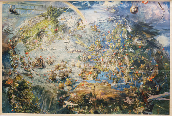 ALLEGORICAL MAP. NORWEGIAN ARTIST OLIVER NEERLAND'S STRANGE MAP OF THE ...