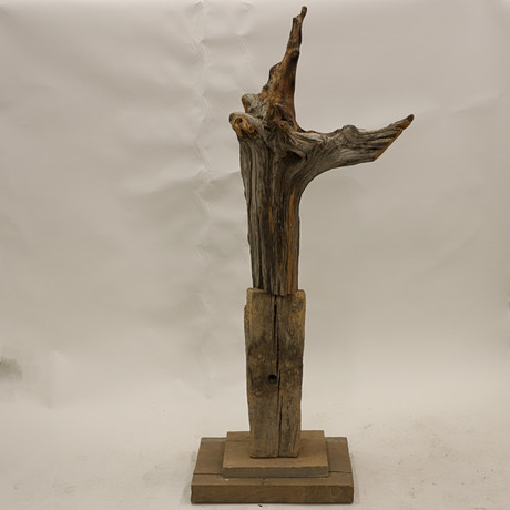 PER FALK. sculpture, “The Guide”, wood, signed. Art - Sculptures ...