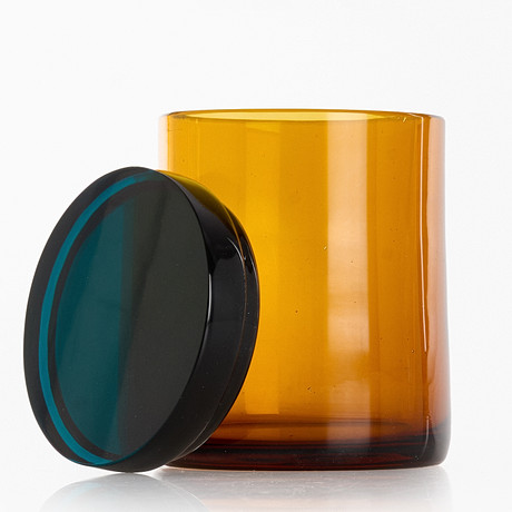 VENOMS. Jar with lid, polychrome glass, Murano, Italy. Glass - Art ...