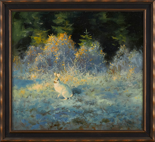 THURE WALLNER. Hare, olja på pannå, signerad. Konst - Grafik - Auctionet