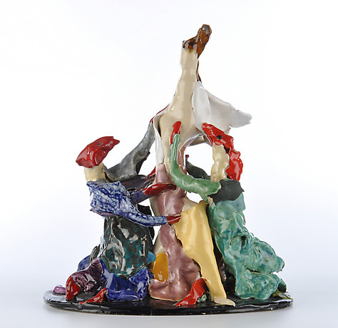 SURREALISTISCHE KERAMIK. Fantastic and distorted, stylized presented ...
