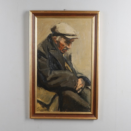 G R WEEKES (20TH CENTURY). A PUB REGULAR. Art - Paintings - Auctionet