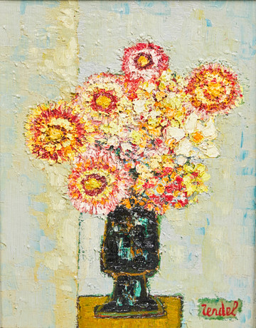 GABRIEL ZENDEL (1906-1992). Still life with flowers. Art - Paintings ...