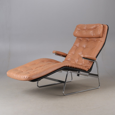 SAM LARSSON. Vilstol, "Fenix", Dux, konstskinn. Möbler - Fåtöljer & Stolar - Auctionet