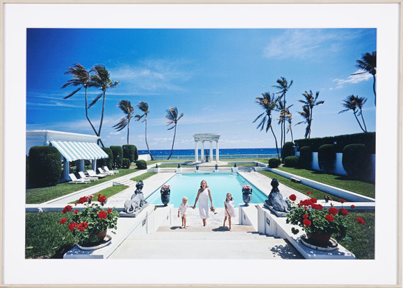 SLIM AARONS. Neo-Classical Pool, original print from negative, 2017 ...