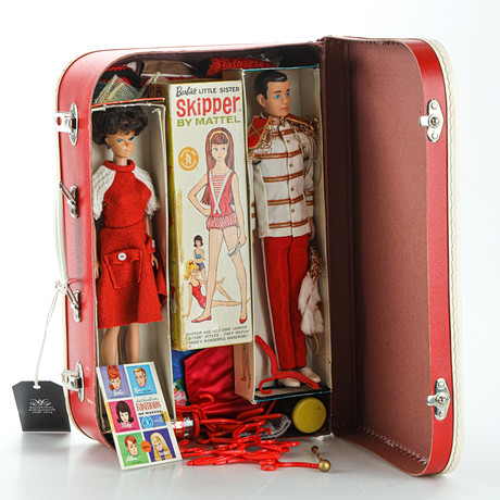 MATTEL, "Midge", "Ken" & "Skipper", med tillbehör, 1950/60-tal ...