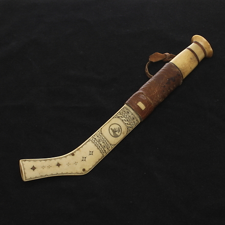 KNIFE, Sami work, signed MP Svonni. Weapons & Militaria - Edged weapons ...