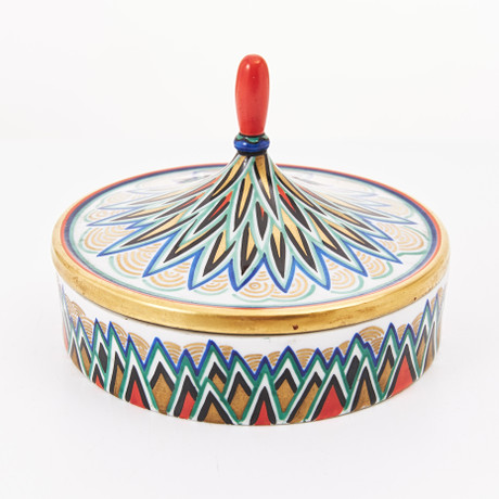 KURT WENDLER. A Rosenthal Art Deco porcelain lockbox, first half of the ...